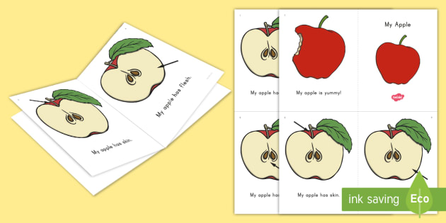 My Apple Early Emergent Reader - apple, apples, apple reading, apple mini