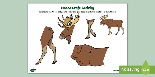 Craft Moose Activity | A Ready-made Moose Craft