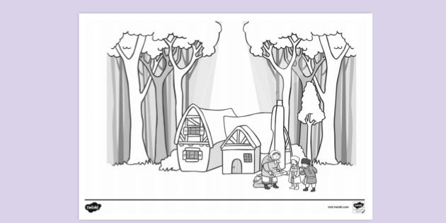 FREE! - Babushka's House Colouring Sheet (teacher made)