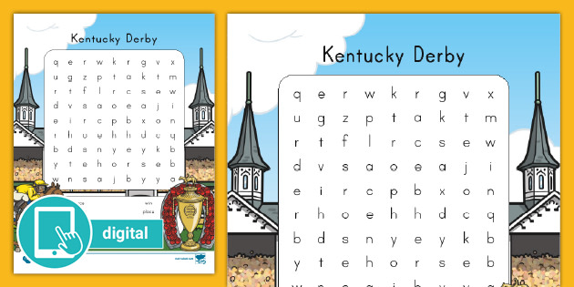 Kentucky Derby Word Search | Printables | Twinkl USA
