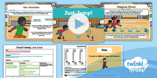 Year 1 Jumping Lesson - Twinkl Move - KS1 Circuit Training
