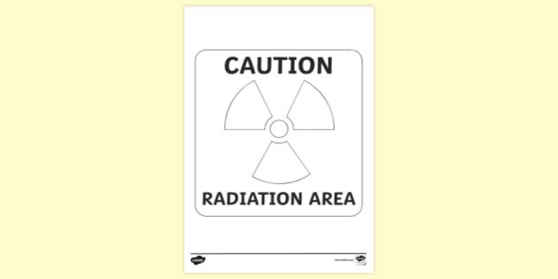 FREE! - Nuclear Symbol Colouring | Colouring Sheets