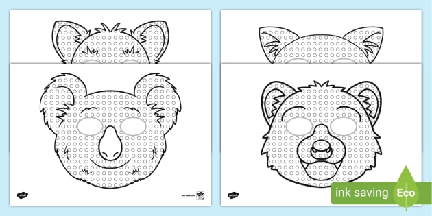 Australian Animal Dot and Pattern Paintings (teacher made)