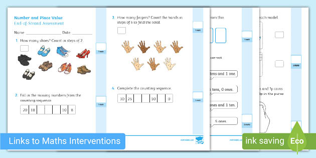 👉 Year 2 Number and Place Value End-of-Strand Assessment