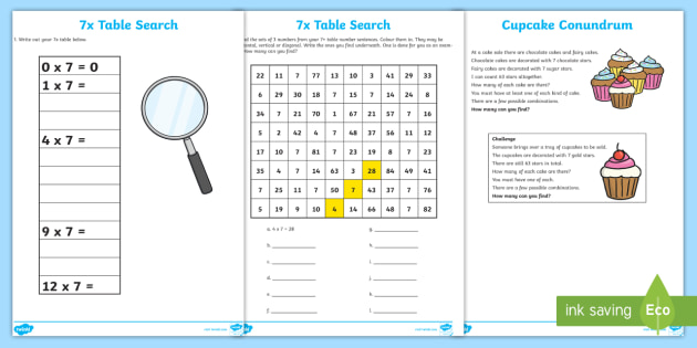 * NEW * 7 x Tables Search - 7 x Tables Search - 7 x table, 7s