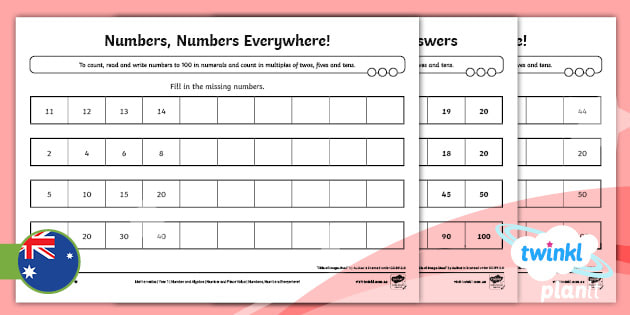 Year 1 Number and Place Value: Home Learning Tasks