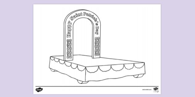 FREE! - Parade Float Colouring Sheet | Colouring Sheets