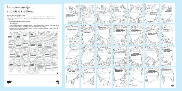 Lucrare colectivă: Împreună învățăm, împreună creștem Desene