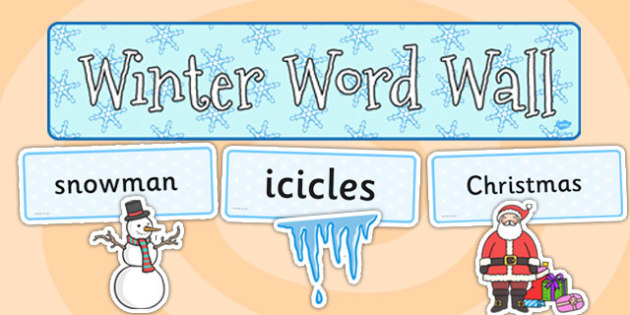 Winter Word Wall Pack (teacher made)