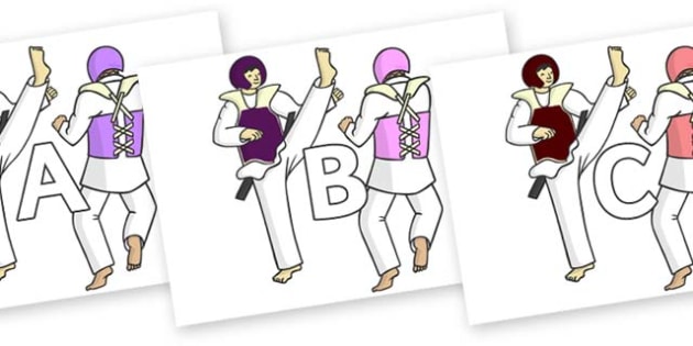 A-Z Alphabet on Karate