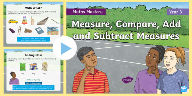 Year 3 Measure, Compare, Add and Subtract Measures PowerPoint