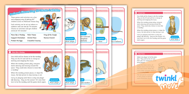 10 Minute Activities - National Fitness Day - KS1