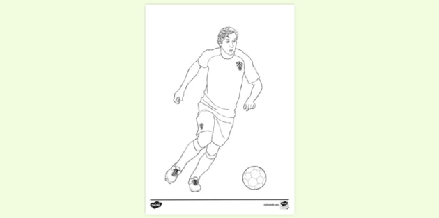 FREE! - Darijo Srna Croatia Colouring | Colouring Sheets