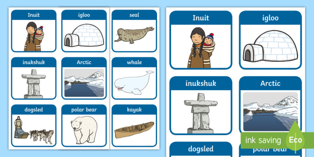 Inuit Flashcards (teacher made)