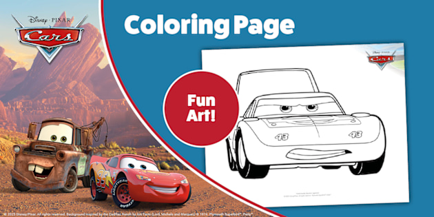 the king from cars coloring page