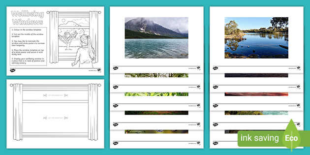 Wellbeing Window Display Posters | Mental Health Posters