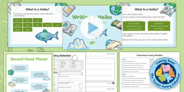 World Poetry Day: 'Second-Hand Planet' Environment Haikus and Resource Pack