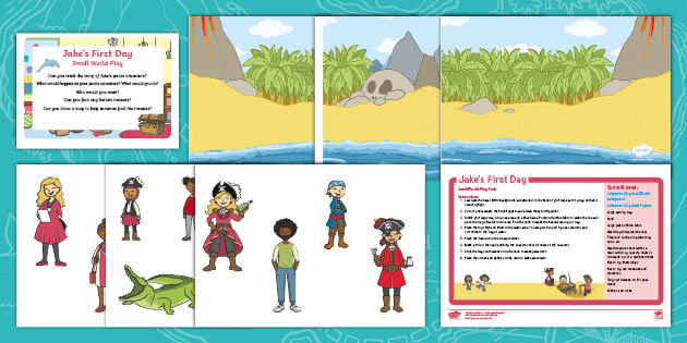 Jake's First Day Small World Play Idea and Printable Resource Pack