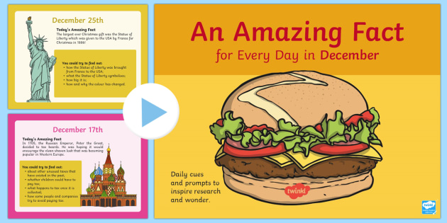 December Facts PowerPoint (Teacher-Made)