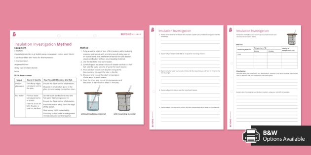 Insulation Investigation Pack | Science | Beyond