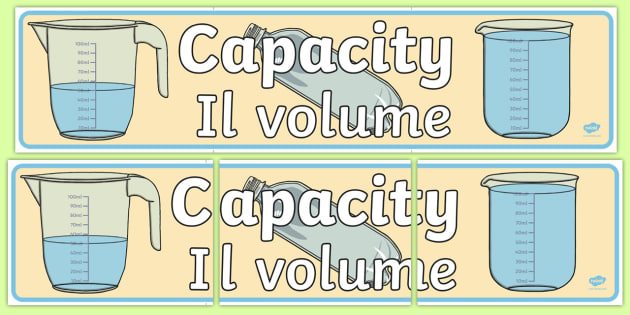 Capacity Display Banner English/Italian - Capacity Display Banner