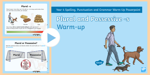 Year 4 Plural and Possessive -s Warm-Up PowerPoint | KS2