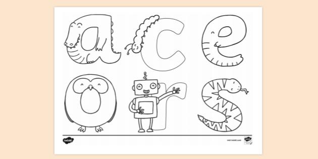 FREE! - Colour Letters Colouring Pages | Colouring Sheets