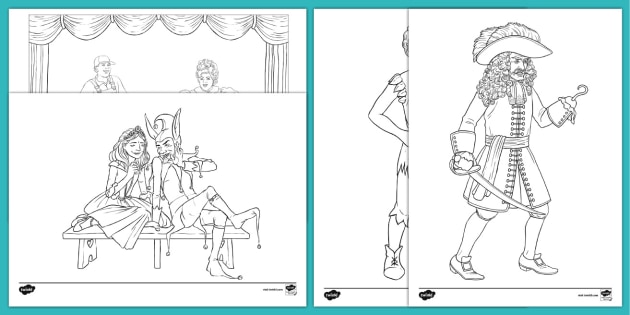 KS2 Pantomime Colouring Pages