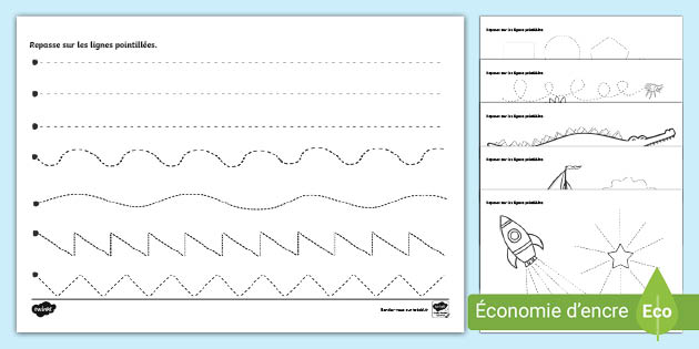 Activité de graphisme pour la maîtrise du crayon