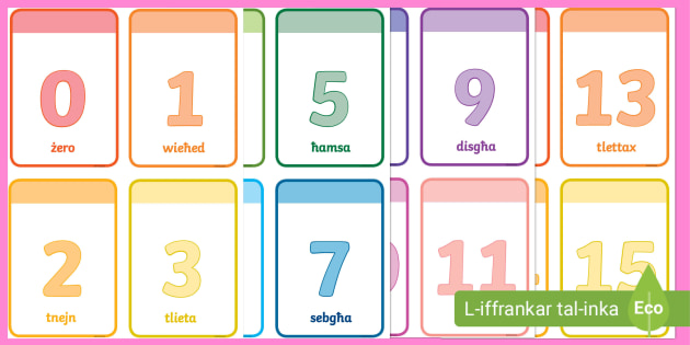 Leħħiet: Numri 0-20