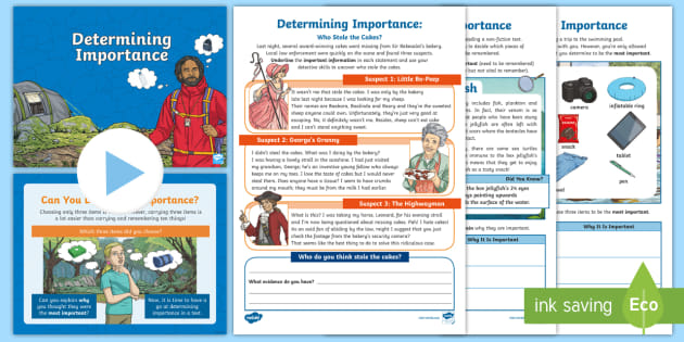 Determining Importance Poster
