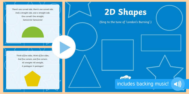 2D Shapes Song PowerPoint (teacher made)