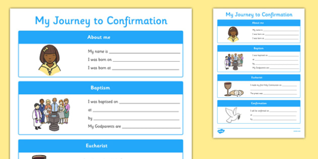 My Journey to Confirmation Worksheet / Worksheet-Irish, worksheet
