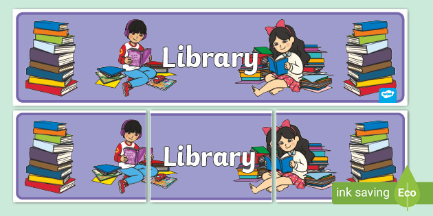 Library Role Play Display Banner (teacher made)