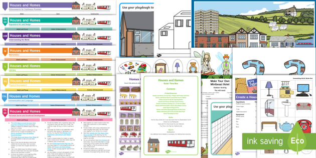 EYFS Houses and Homes Activity Planning and Continuous Provision Ideas