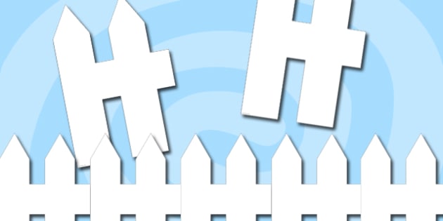 Picket Fence Cut Out (teacher made)