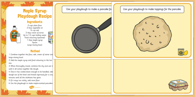Pancake Day Themed Playdough Recipe and Mat Pack