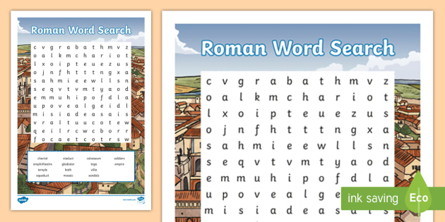 * NEW * Roman Word Search - roman words, roman themed games