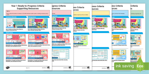 👉 Year 1 Ready-to-Progress Criteria Overview