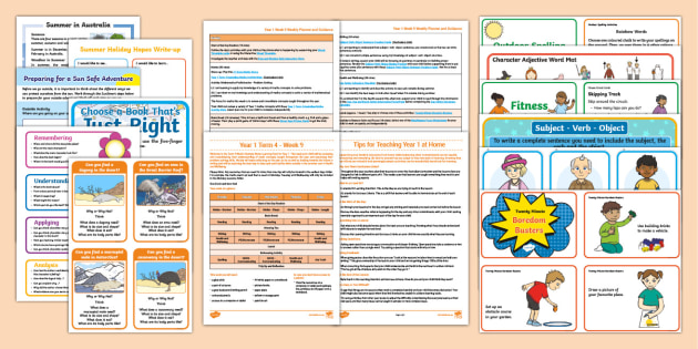FREE! - Year 1 Term 4 Week 9 Remote Home Learning Pack