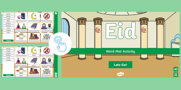 Eid Interactive Word Mat Activity (teacher made)