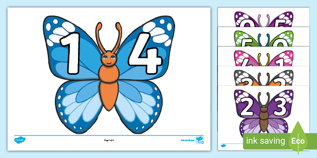 Number Bonds of Five On Cute Butterflies Activity