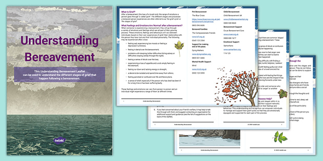 Understanding Bereavement Leaflet (Teacher-Made)