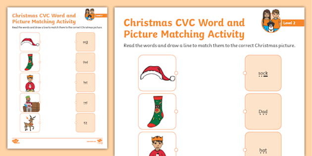 Christmas CVC Words | twinkl.com.au