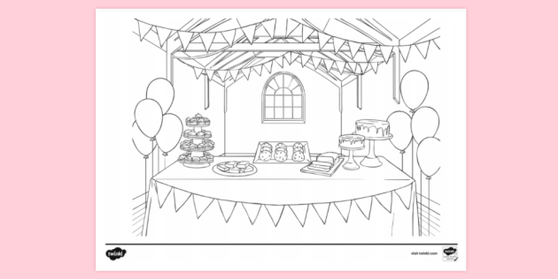 Bunting Colouring | Colouring Sheet (teacher made)