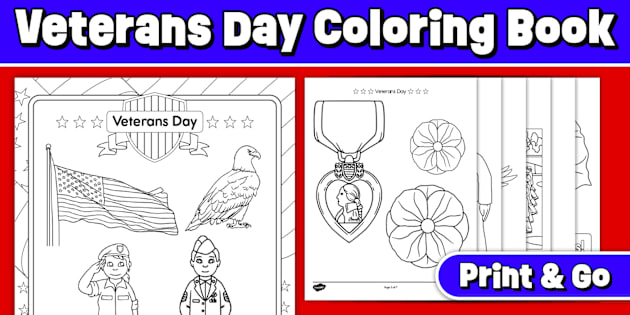 veterans day coloring pictures free