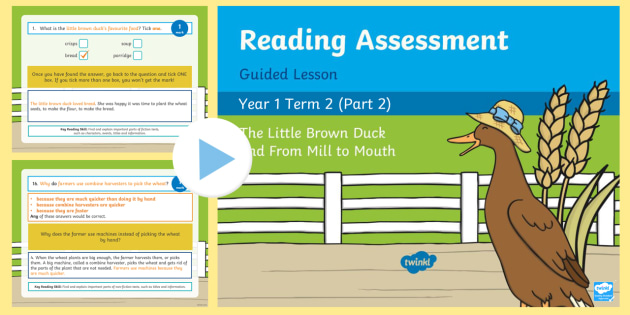 Year 1 Reading Assessment Term 2 Paper 2 Guided Lesson PowerPoint