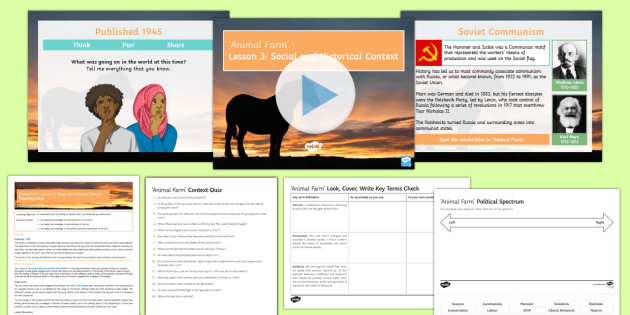 GCSE Animal Farm Lesson 3: Social and Historical Context
