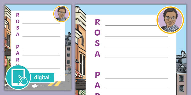 Rosa Parks Acrostic Poem (teacher made)