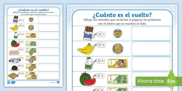 Conteo De Dinero Para 2do Grado